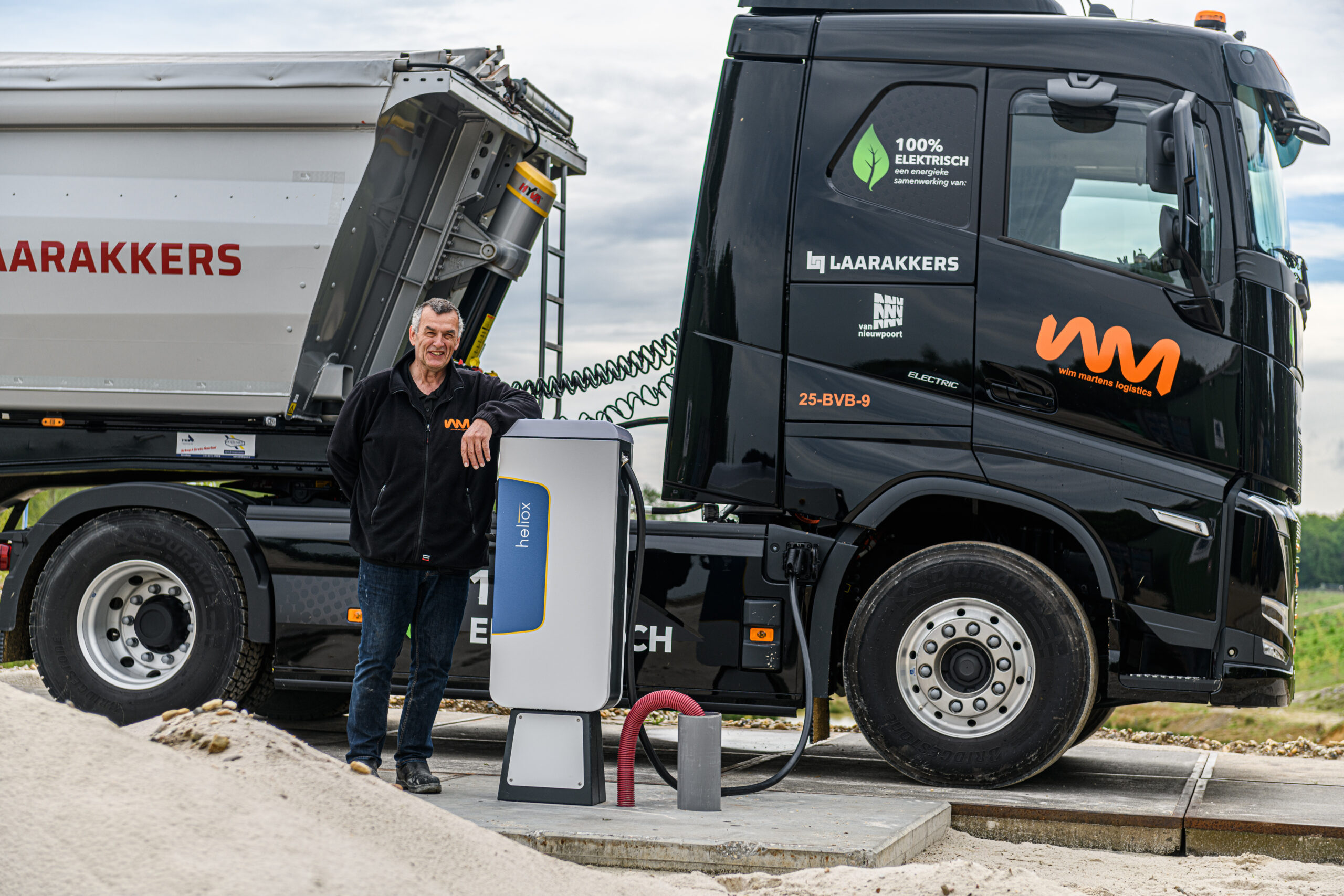 Interview met Martin Peters, chauffeur van de eerste elektrische vrachtwagen bij Wim Martens ...